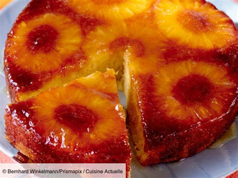 Gâteau renversé à lananas rhum et noix de coco recette sur Cuisine