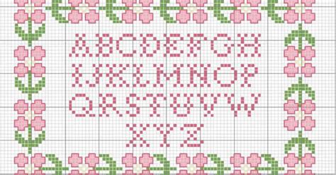 20 Gráficos de Alfabeto em Ponto Cruz Revista Artesanato