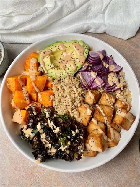 Tofu Quinoa Bowl Serene Trail