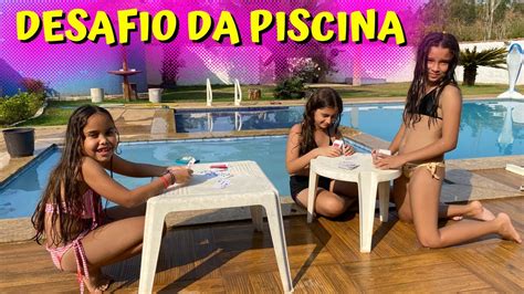 Desafio Da Piscina Brincadeira Muito Divertida Entre As Amigas Youtube