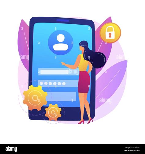 Iniciar sesión página resumen concepto vector ilustración Introduzca