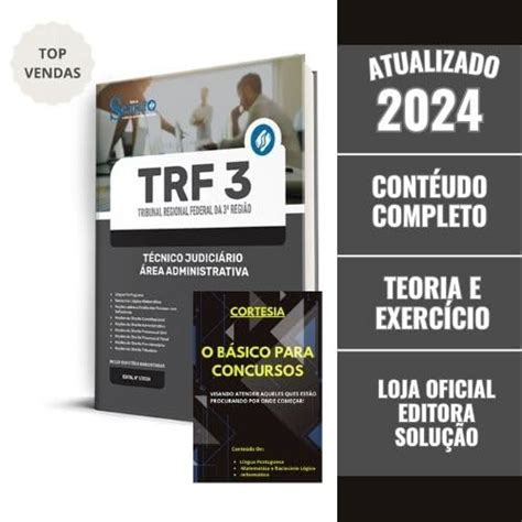 Apostila TRF 3 Técnico Judiciário Área Administrativa