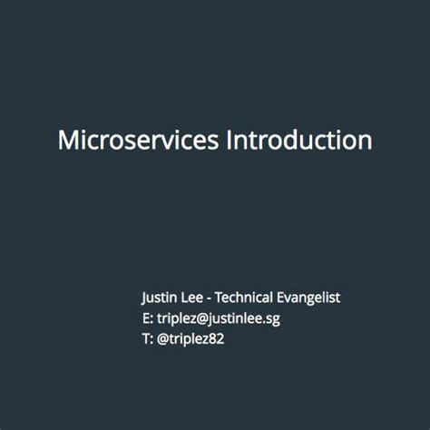 microservices introduction