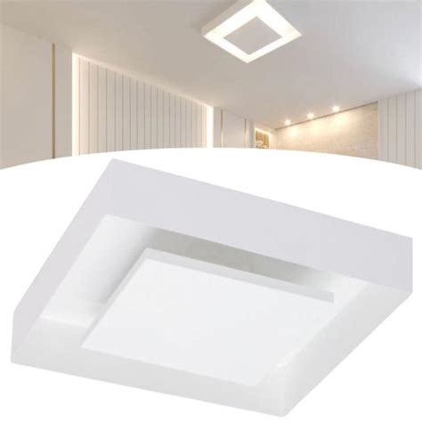 Plafon de Sobrepor Luz Indireta 30x30 Quadrado Branco P 4 G9 Luminária