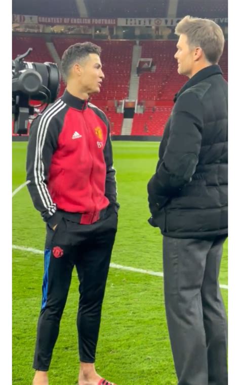 Foto Cristiano Ronaldo E Tom Brady Se Encontraram No Gramado E Bateram