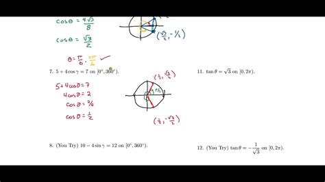 solving simple trig equations on the principle interval youtube