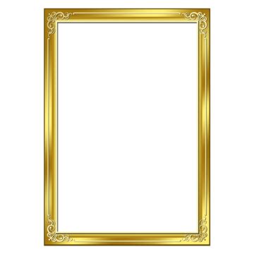 Marco Dorado Rectangular Png Dibujos Rect Ngulo Oro Fronteras Png Y