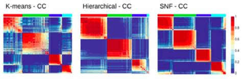 consensus matrix for consensus k means clustering hierarchical download scientific diagram