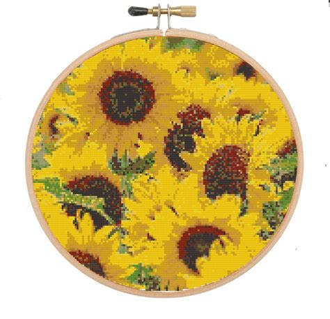Sunflowers Cross Stitch Pattern PDF By MeikoStitch On Etsy In 2021
