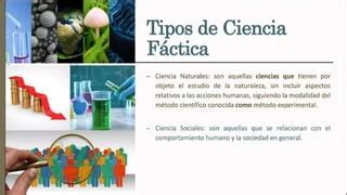 Tipos De Ciencias Factica Y Social Pptx Descarga Gratuita