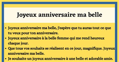 Ntroduire Imagen Formule Pour Souhaiter Un Joyeux Anniversaire