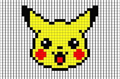 pikachu pixel art pixel art a imprimer 31 Idées et designs pour