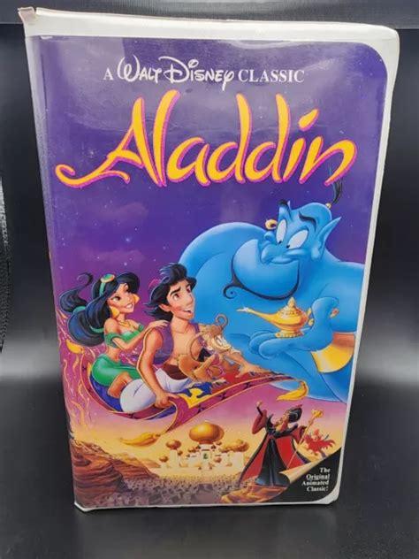 WALT DISNEY HOME Classics Aladdin VHS 1662 Black Diamond Edition 480