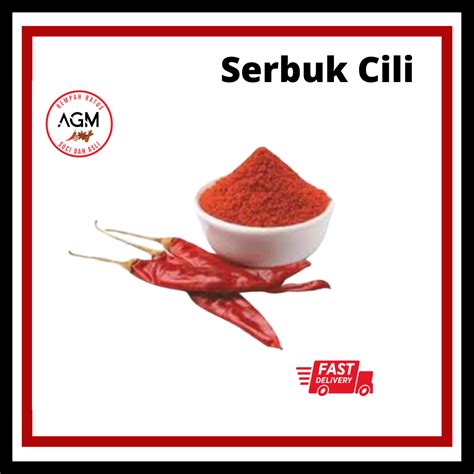 AGM SERBUK CILI AGM CHILLI POWDER 100G 250G 500G 1KG READY