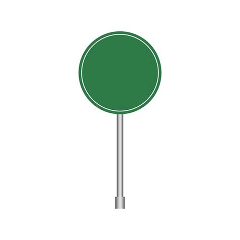 Sinais de trânsito isolados em um fundo branco Sinais de tráfego verdes