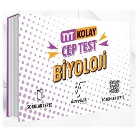 Karekök Yayınları TYT Biyoloji Kolay Cep Test 40 indirimli Komisyon