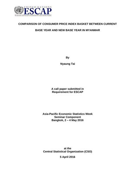 Pdf Comparison Of Consumer Price Index Basket Between Constructed