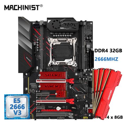 MACHINIST MR9A PRO MAX X99 Motherboard Combo Set Kit With Xeon E5 2666