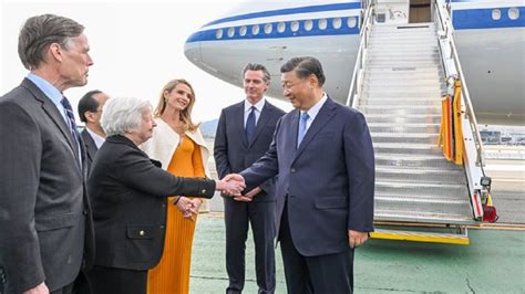 Agency News Chinese President Xi Jinping Arrives In San Francisco For