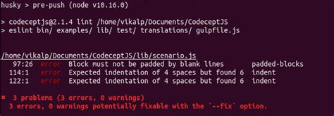 ESLint Errors Issue 1734 Codeceptjs CodeceptJS GitHub