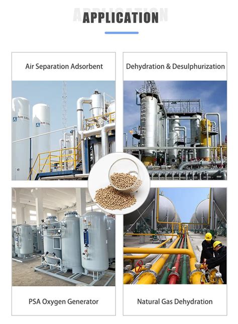 Zeolita sintética 8x12 Mesh 13X APG Molecular Sieve para fabricantes de