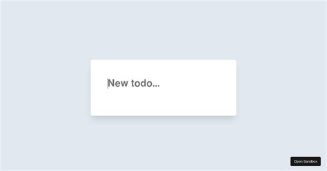 react todo app codesandbox