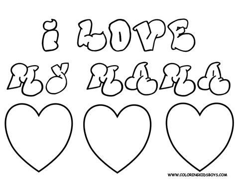 Dessins De Coloriage I Love You Imprimer Sur Laguerche Page