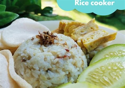 Resep Nasi Uduk Gurih Rice Cooker Oleh Nissa Fawwaz Adilah Cookpad