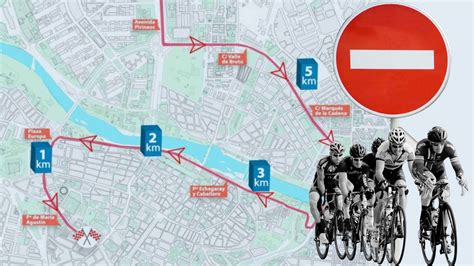 Calles Cortadas En Zaragoza Por La Vuelta Ciclista A Espa A