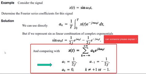 Solved Example Consider The Signal X T Sin Wot Determine Chegg