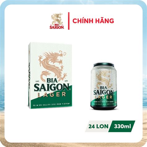 Thùng 24 Lon Bia Sài Gòn Lager 330ml Tiki