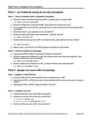 Fillable Online Itesa Edu Packet Tracer Investigacin De La Convergencia