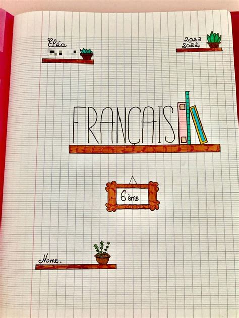 Idée page de garde de français en 2023 Page de garde français
