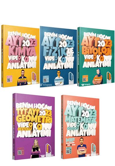 2023 AYT Sayısal Video Destekli Konu Anlatımı Seti Benim Hocam