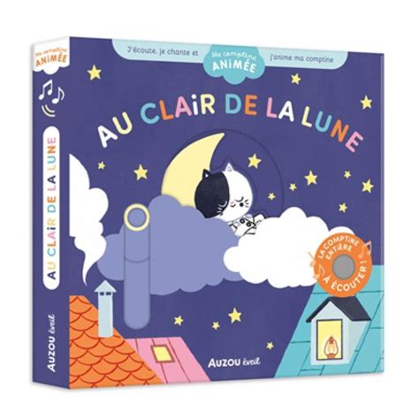 COMPTINE ANIMAUX AU CLAIR DE LA LUNE CITRON COLINE AUZOU 9782733891308
