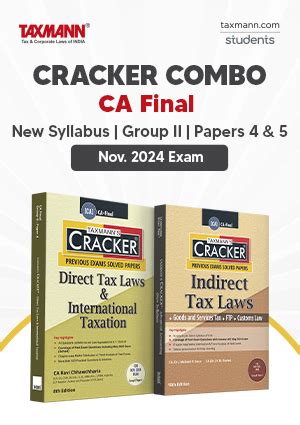 Ca Final New Syllabus Group Ii Papers Cracker Combo By