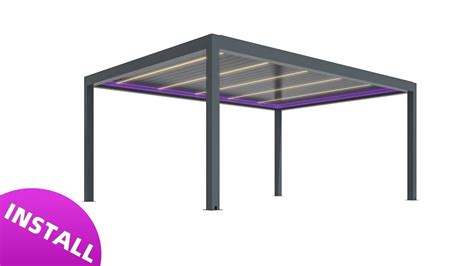 DIY Installation of Aluminum Pergola Gazebo from AlunoTec丨AlunoTec