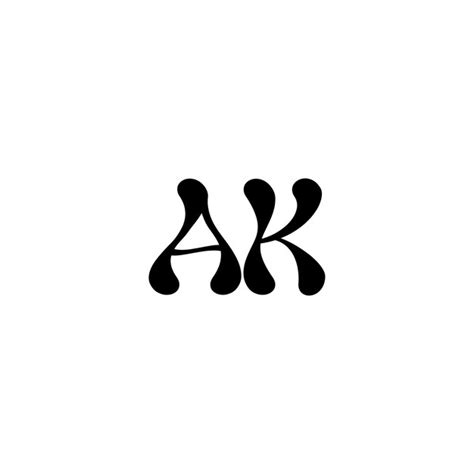 Premium Vector Ak Monogram Logo Design Letter Text Name Symbol
