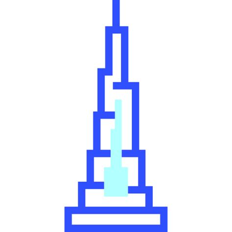 Icono De Burj Khalifa Inipagistudio Lineal Color