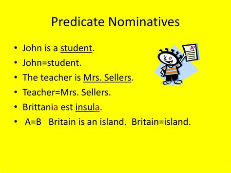 Examples Of Predicate Nominatives
