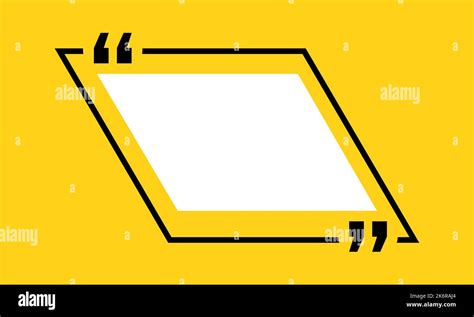 Quote Box Frames Set Textbox Frame Design Template Stock Vector Image