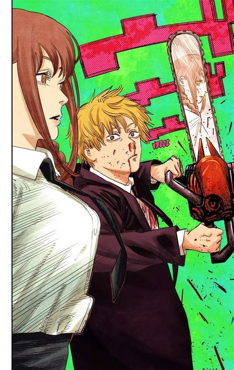 Denji Vs Makima Anime Manga Art Chainsaw