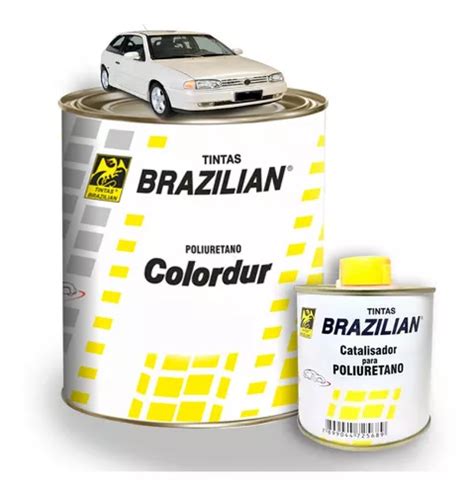 Tinta Colordur Pu 900ml Branco Geada Vw 95 Catalisador
