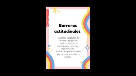 Barreras Actitudinales YouTube