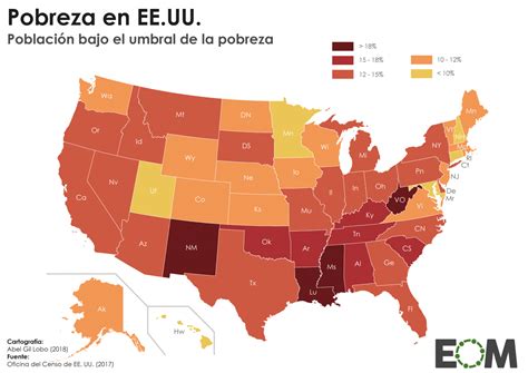 La Pobreza En Estados Unidos Mapas De El Orden Mundial Eom