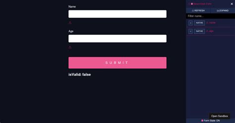 React Hook Form Zod Resolver Example Forked Codesandbox