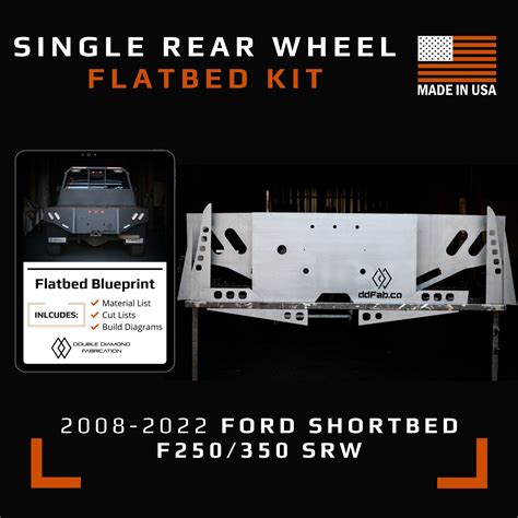 Flatbed Kit 2008 2022 Ford F250 350 Shortbed SRW Double Diamond