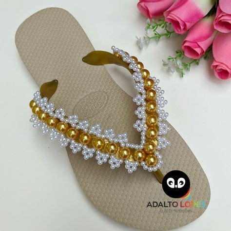 Trama De P Rolas Charme Chinelo Bordado P Rolas N Adalto