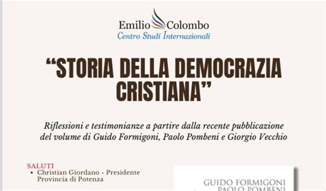 Storia Della Democrazia Cristiana Riflessioni E Testimonianze Sul Volume
