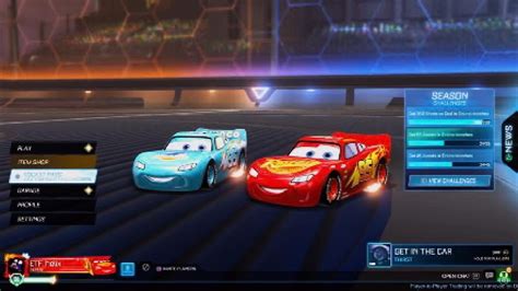 LIGHTNING MCQUEEN GAMEPLAY AND REVIEW Rocket League YouTube